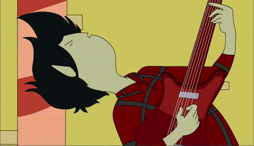 Marshall Lee Adventure Time Strumming The Guitar GIF | GIFDB.com