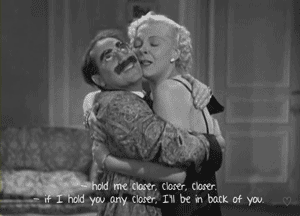 Marx Brothers Groucho Hug GIF | GIFDB.com