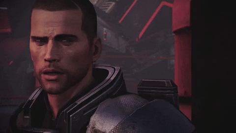 Mass Effect 3 Commander Shepard Doubt GIF | GIFDB.com