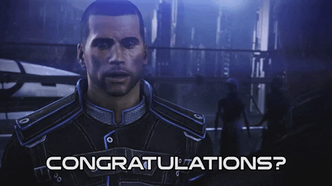 Mass Effect 3 Shepard Congratulations GIF | GIFDB.com