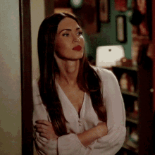 Megan Fox Leaning Against The Wall GIF | GIFDB.com