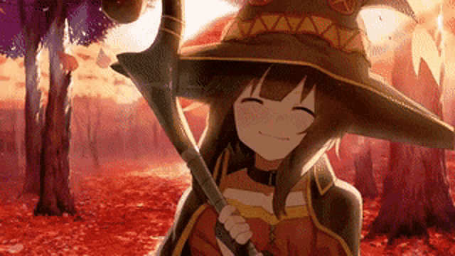 Megumin Charmingly Smiling GIF | GIFDB.com