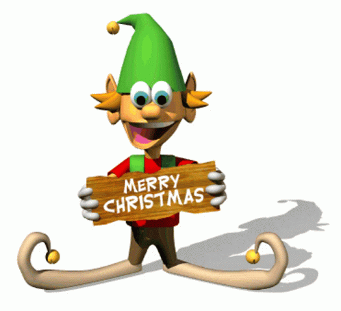 Merry Christmas Elf Silly Smile GIF | GIFDB.com