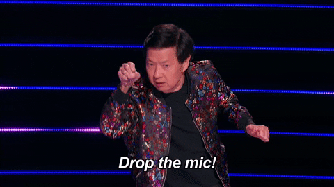 Mic Drop Ken Jeong GIF | GIFDB.com