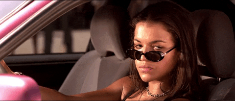 Michelle Rodriguez Not Impressed Driving GIF | GIFDB.com