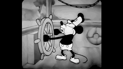 Mickey Mouse Steamboat Willie GIF | GIFDB.com