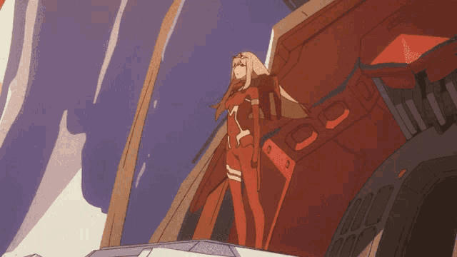 Mighty Zero Two Waving GIF | GIFDB.com