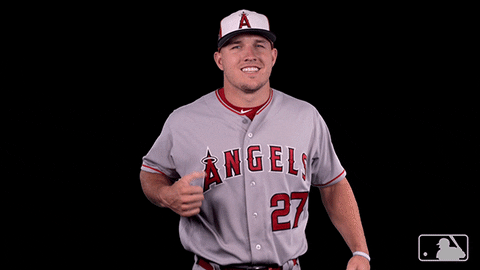 Mike Trout Cool Thumbs Up GIF | GIFDB.com