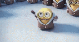 Minion Raise Hand GIF | GIFDB.com