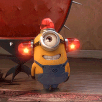 Minions Carl With Emergency Lights GIF | GIFDB.com