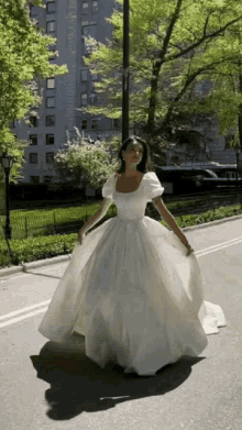 Modest Wedding Dress Running GIF | GIFDB.com