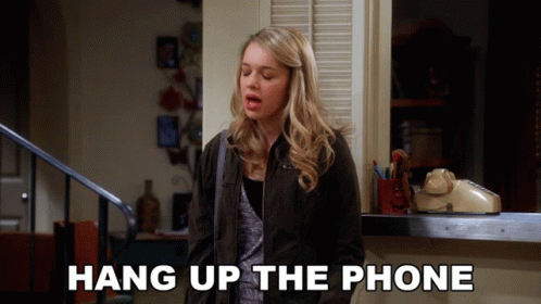 Mom Show Violet Plunkett Hang Up The Phone GIF | GIFDB.com
