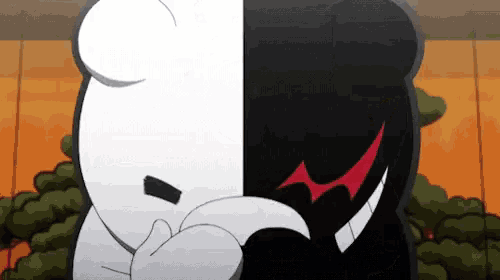 Monokuma Hysterical Laugh GIF | GIFDB.com