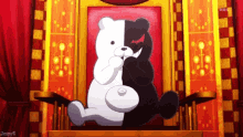 Monokuma On Throne GIF | GIFDB.com