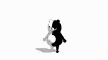 Monokuma Throwing A Tantrum GIF | GIFDB.com