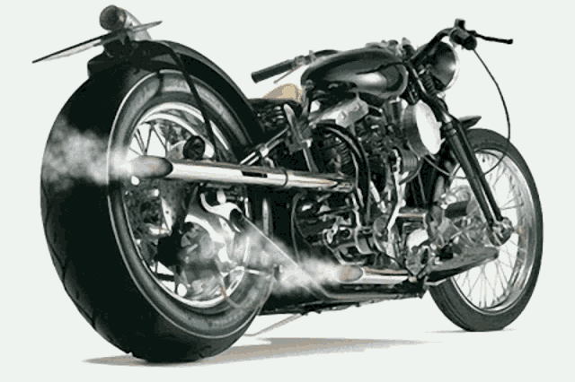Motorcycle Exhaust Pipe Smoking GIF | GIFDB.com