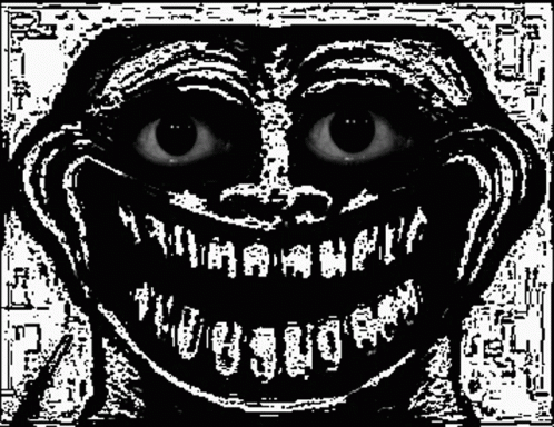 Moving Troll Eyes Scary Face GIF | GIFDB.com