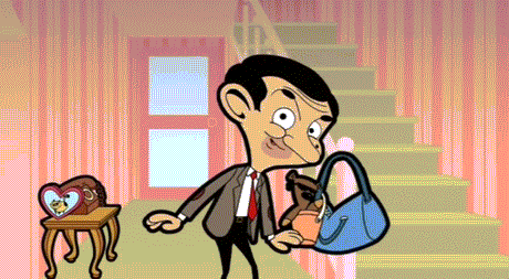 Mr. Bean Cartoon Sitcom GIF | GIFDB.com