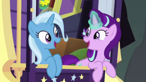 My Little Pony Trixie Lulamoon Starlight Glimmer Happy GIF | GIFDB.com