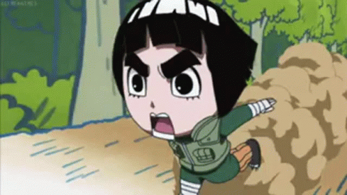 Naruto Run Rock Lee Across The World GIF | GIFDB.com