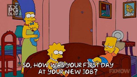 New Job Marge Simpson How Was It Homer GIF | GIFDB.com
