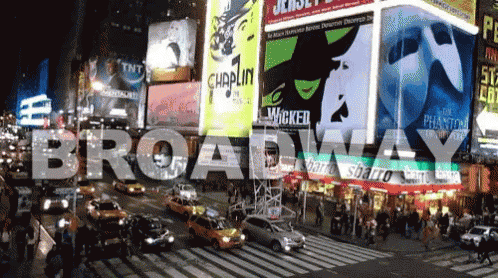 New York Broadway Musical Billboards GIF | GIFDB.com