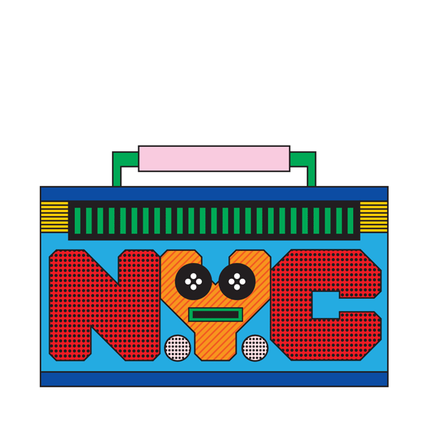 New York City Retro Radio Art GIF | GIFDB.com