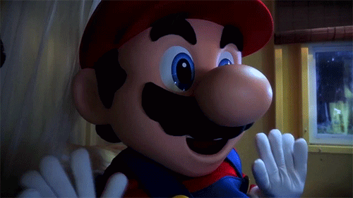 Nintendo Video Game Super Mario Shocked GIF | GIFDB.com
