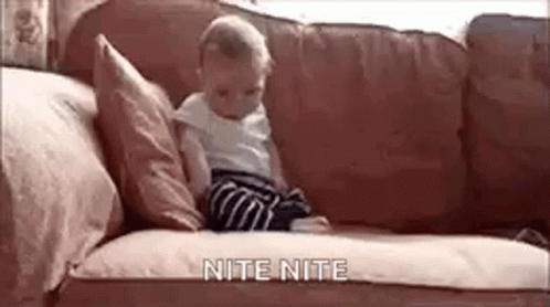 Nite Nite Funny Baby Falling Asleep GIF | GIFDB.com