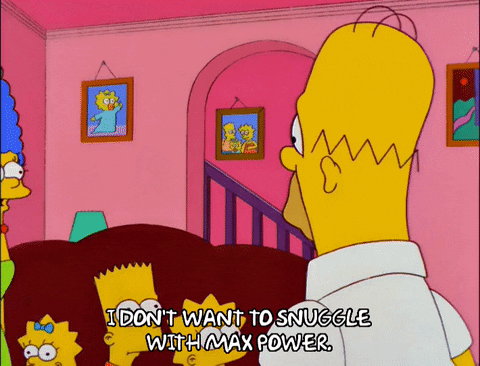 No Snuggle Marge Simpson GIF | GIFDB.com