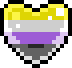 Non-binary Pixel Heart GIF | GIFDB.com