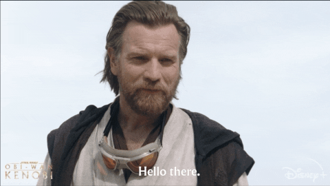 Obi Wan Kenobi Greeting Hello There GIF | GIFDB.com