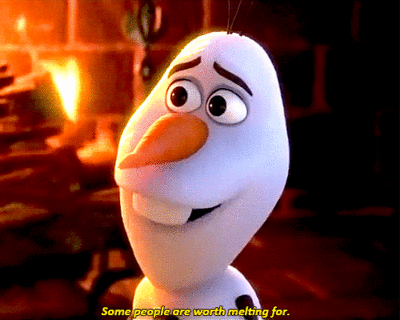 Olaf Saying I'm Melting For Someone Worthy GIF | GIFDB.com