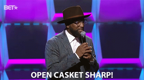 Open Casket Sharp Rickey Smiley GIF | GIFDB.com