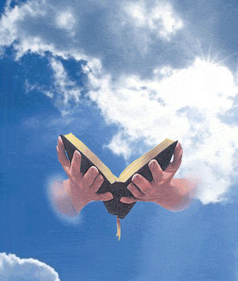 Opening Bible Animated Jesus GIF | GIFDB.com