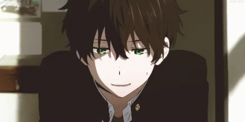 Oreki Houtarou Speaking GIF | GIFDB.com