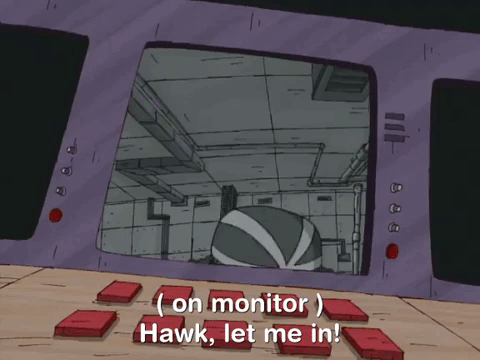 Otto Rocket Let Me In GIF | GIFDB.com