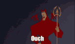 Ouch Devil Kronk Emperor's New Groove GIF | GIFDB.com