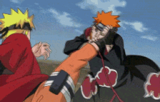 Pain Naruto Kicking Head GIF | GIFDB.com