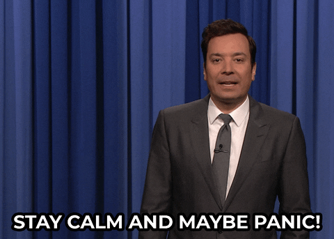 Panic Funny Jimmy Fallon Tonight Show GIF | GIFDB.com