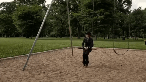 Park Lonely Swing Jin Wicked GIF | GIFDB.com