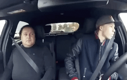 Passenger Getting Scared From Driving Fast Car GIF | GIFDB.com