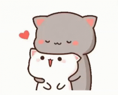 Peachcats Hug From Behind GIF | GIFDB.com