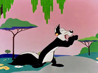 Pepe Le Pew Day Dreaming Imagination GIF | GIFDB.com