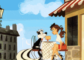 Pepe Le Pew Human Date GIF | GIFDB.com