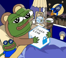 Pepe The Frog Sleep In Bed GIF | GIFDB.com