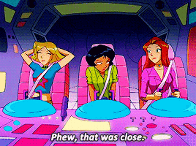 Phew Totally Spies Alex Clover Sam GIF | GIFDB.com
