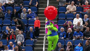 Phillie Phanatic Balloon GIF | GIFDB.com