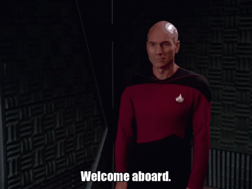 Picard Welcome Aboard Uss Enterprise Gif Gifdb