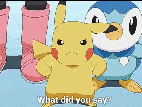 Pikachu What Did You Say GIF | GIFDB.com